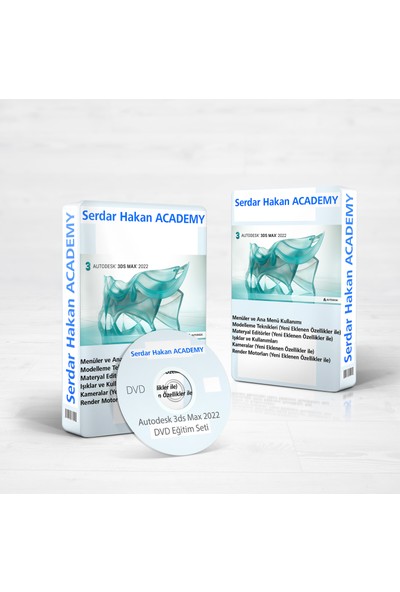 Serdar Hakan Academy 3ds Max 2022 Görsel Eğitim Seti (Dvd-Set) + Texture Arşivi Serdar Hakan Academy 3ds Max 2022 Görsel Eğitim Seti (Dvd-Set) + Texture Arşivi
