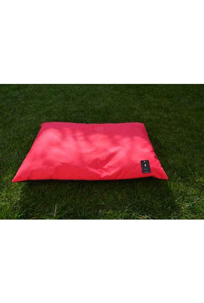 Panda Kırmızı Köpek Minderi - XL