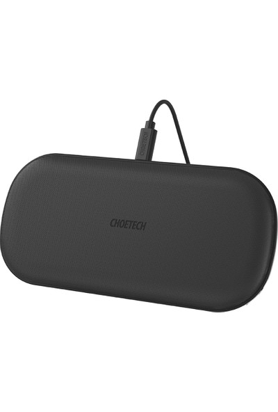 Choetech 10W Çift Cihaz Destekli 3A Hızlı Kablosuz Şarj Cihazı Siyah T535-S Choetech 10W Çift Cihaz Destekli 3A Hızlı Kablosuz Şarj Cihazı Siyah T535-S