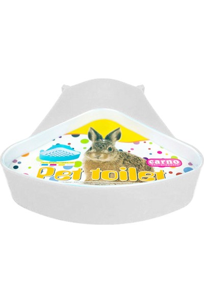 Carno Tavşan Tuvaleti Üçgen Beyaz