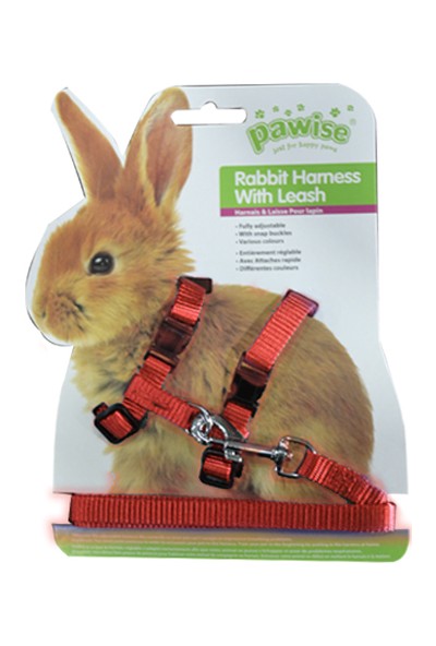 Pawise Tavşan Göğüs Tasması Kırmızı