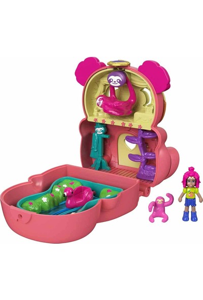 Polly Pocket Aç ve Bul Kompakt Oyun Seti GTM56 - Tembel Hayvan Polly Pocket Aç ve Bul Kompakt Oyun Seti GTM56 - Tembel Hayvan