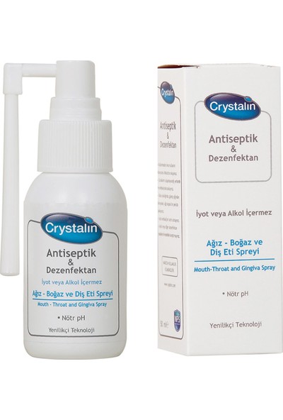 Crystalin Ağız Spreyi 50 ml Crystalin Ağız Spreyi 50 ml