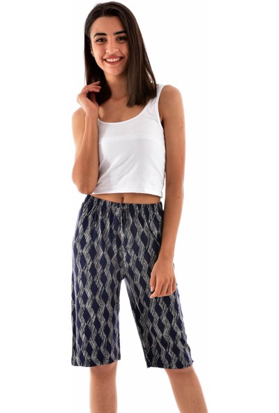 Pijamoni Kadın 9360-3 Viscon Şalvar Lacivert Pijamoni Kadın 9360-3 Viscon Şalvar Lacivert