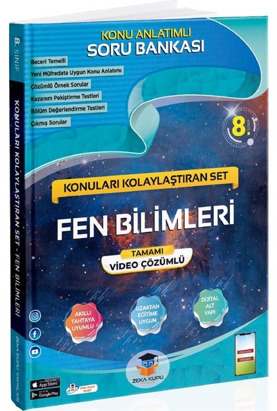 Zeka Küpü Yayınları 8. Sınıf Fen Bilimleri Konuları Kolaylaştıran Zeka Küpü Yayınları 8. Sınıf Fen Bilimleri Konuları Kolaylaştıran