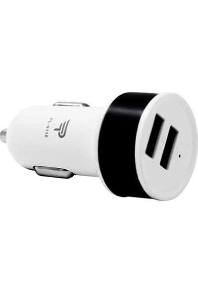 Platoon PL-9110 Çift USB Araç Çakmaklık Sarj 5V 2.1A Platoon PL-9110 Çift USB Araç Çakmaklık Sarj 5V 2.1A