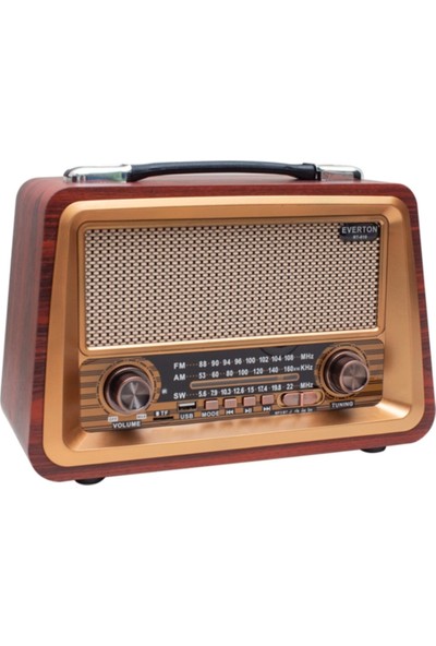 Everton RT-810 Nostaljik Alarm Saatli Bluetooth Radyo