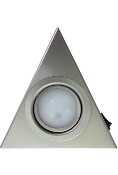 Yiğitled Mutfak Tezgah Dolap Altı Ledli Üçgen Spot 3W LED Günışığı Yiğitled Mutfak Tezgah Dolap Altı Ledli Üçgen Spot 3W LED Günışığı