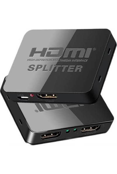Wozlo 2 Port HDMI Çoklayıcı Splitter - 4K Çözünürlük - Ultra Slim Kasa Wozlo 2 Port HDMI Çoklayıcı Splitter - 4K Çözünürlük - Ultra Slim Kasa