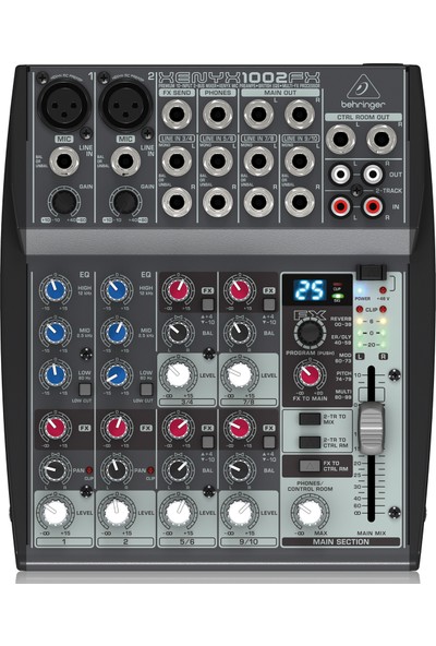Behringer Xenyx 1002FX 10 Kanallı Efektli Analog Mixer Behringer Xenyx 1002FX 10 Kanallı Efektli Analog Mixer