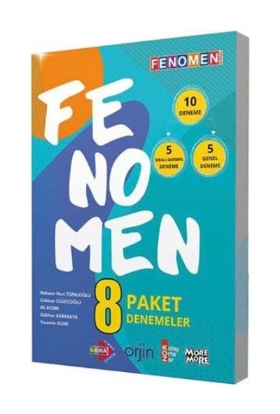 Gama Yayınları Fenomen 8. Sınıf Paket Denemeler Gama Yayınları Fenomen 8. Sınıf Paket Denemeler