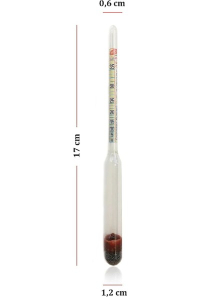 Zauss 17CM Kısa Form Alkol Metre Dansimetre 0-100 Derece Alkol Oranı Ölçüm Zauss 17CM Kısa Form Alkol Metre Dansimetre 0-100 Derece Alkol Oranı Ölçüm