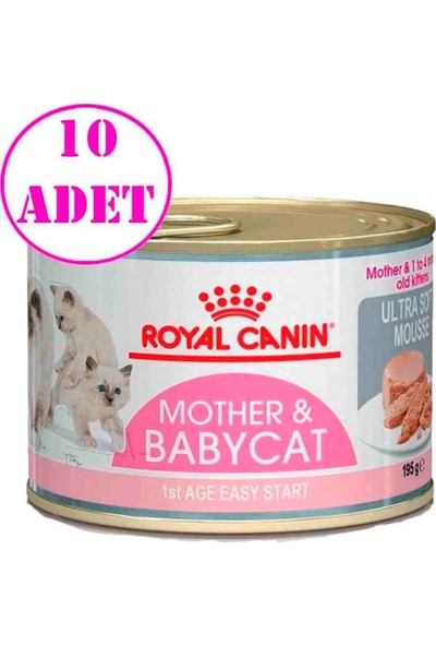 Royal Canin Babycat Instinctive Konserve 195 gr 10 Adet Royal Canin Babycat Instinctive Konserve 195 gr 10 Adet