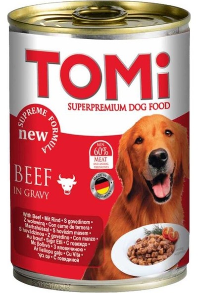 Tomi Kırmızı Etli Köpek Konservesi 400 gr Idili Tomi Kırmızı Etli Köpek Konservesi 400 gr Idili