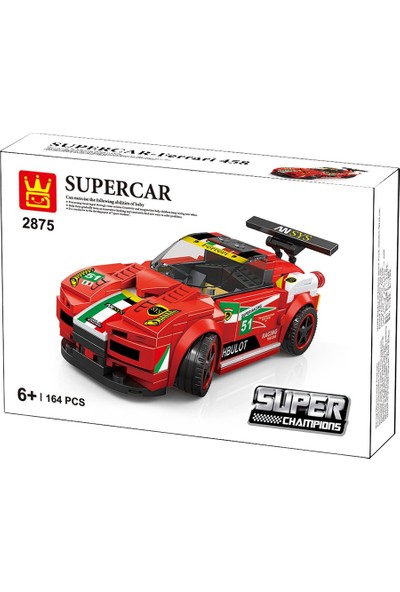 Parstek 2875 Wange Super Car F458 / 164 Parça / +6 Yaş Parstek 2875 Wange Super Car F458 / 164 Parça / +6 Yaş