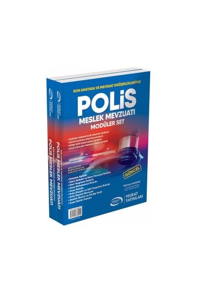 Murat Yayınları Polis Meslek Mevzuat Komiser ve Komiser Yardımcılığı Misyon Koruma Konu Anlatımlı Soru Bankası Murat Yayınları Polis Meslek Mevzuat Komiser ve Komiser Yardımcılığı Misyon Koruma Konu Anlatımlı Soru Bankası