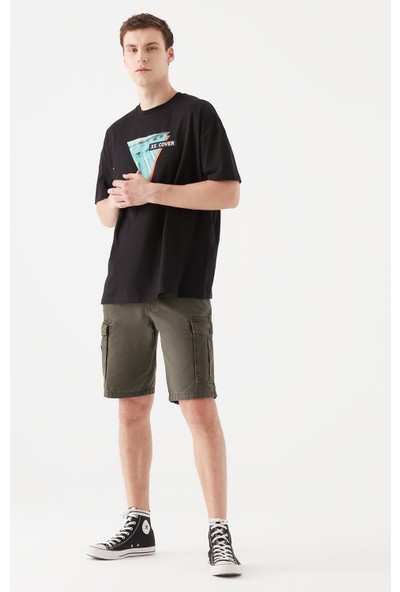 Mavi Erkek Haki Kargo Şort 0436033198