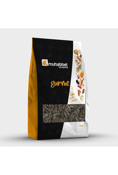 Muhabbet Kuruyemiş Ay Çekirdeği Kavrulmuş Siyah Tuzlu 500GR Muhabbet Kuruyemiş Ay Çekirdeği Kavrulmuş Siyah Tuzlu 500GR