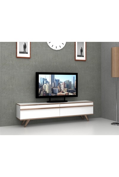 Home Gallery 1. Sınıf Mdf Televizyon Ünitesi Tv Sehpası Ceviz- Beyaz Home Gallery 1. Sınıf Mdf Televizyon Ünitesi Tv Sehpası Ceviz- Beyaz