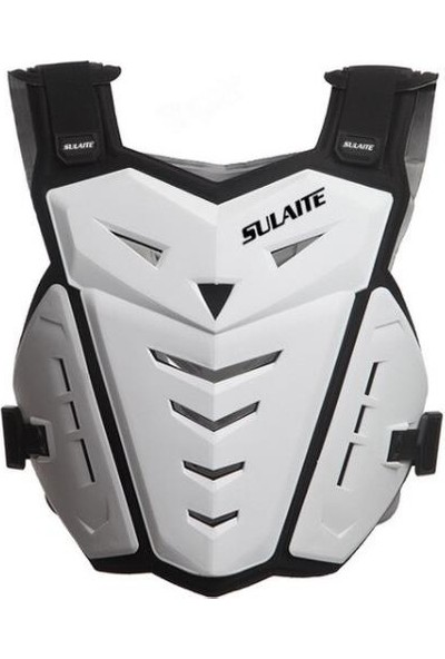 Yukka Beyaz Göğüs Koruyucu Zırh Motosiklet Yeleği