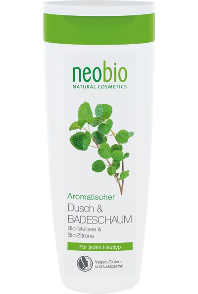 Neobio Duş ve Banyo Köpüğü - Organik Melissa & Limon Özlü 250ML