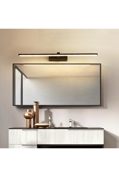 Sinem Avize Siyah Tablo Ayna Banyo Apliği Günışığı Ledli 60 cm Aplik Sinem Avize Siyah Tablo Ayna Banyo Apliği Günışığı Ledli 60 cm Aplik