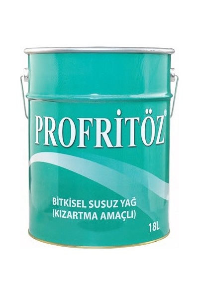 Profritöz Bitkisel Yağ 18 Lt Teneke