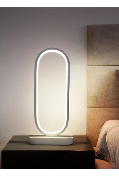 Sinem Avize Loft Beyaz Masa Lambası Abajur Günışığı Ledli Sinem Avize Loft Beyaz Masa Lambası Abajur Günışığı Ledli