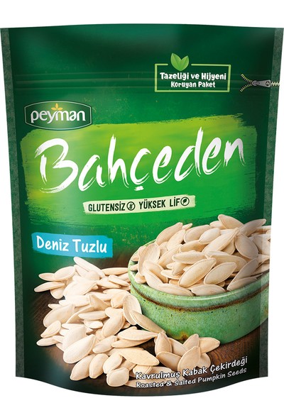 Peyman Bahçeden Deniz Tuzlu Kavrulmuş Kabak Çekirdeği 120 gr Peyman Bahçeden Deniz Tuzlu Kavrulmuş Kabak Çekirdeği 120 gr