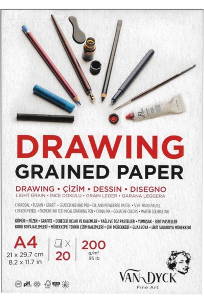 Van Dyck A4 Dikişli Çizim Defteri 200 Gram Van Dyck A4 Dikişli Çizim Defteri 200 Gram