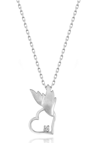 Diamine Pırlanta Gümüş Kolye