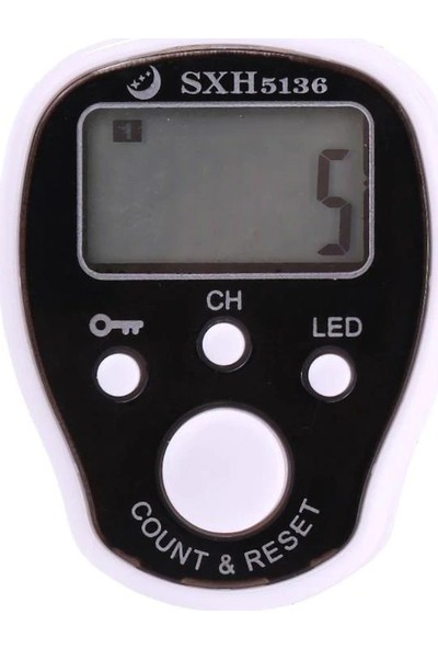 My Belizze Tuş Kilitli 5 Hafızalı Işıklı Zikirmatik Sayaç Beyaz