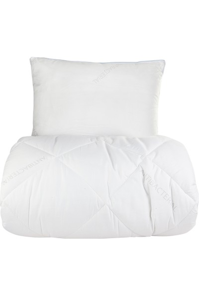 Karaca Home Antibacterial Çift Kişilik Yorgan 2 Adet Antibacterial yastık