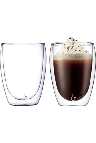 Troy Çift Cidarlı Bardak Double Wall Glass Latte Bardağı 2'li Set 350 ml 12 Oz Troy Çift Cidarlı Bardak Double Wall Glass Latte Bardağı 2'li Set 350 ml 12 Oz