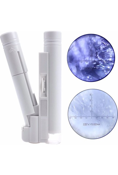 Kalem Tipi Işıklı Mikroskop 100X Mikroskop Kalem Tipi Işıklı Mikroskop 100X Mikroskop