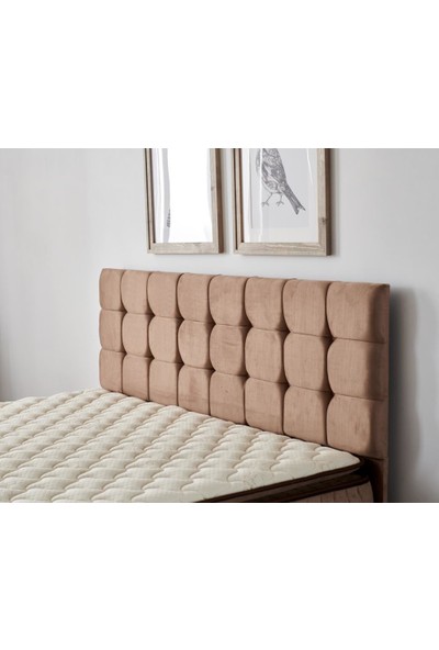 Niron Yatak Rama Çift Kişilik Yatak Başlığı - 200 cm Sütlü Kahve Kumaş Başlık Niron Yatak Rama Çift Kişilik Yatak Başlığı - 200 cm Sütlü Kahve Kumaş Başlık