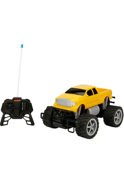 Suncon 1:18 Uzaktan Kumandalı Jumbo Wheels USB Şarjlı Araba 26 Cm. - Sarı Pickup