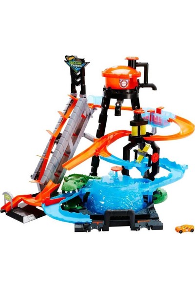 Hot Wheels Renk Değiştiren Arabalar Timsah Oyun Seti FTB67 Hot Wheels Renk Değiştiren Arabalar Timsah Oyun Seti FTB67