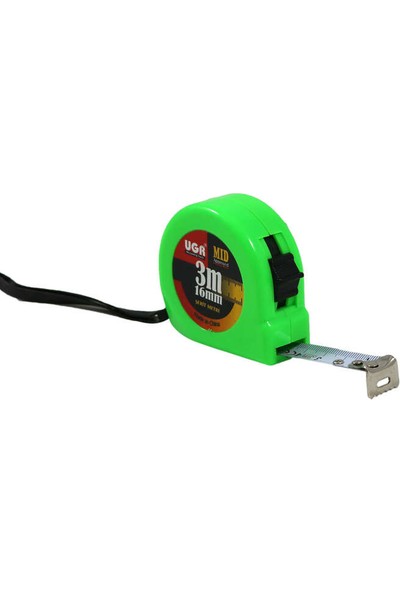 Ugr Şerit Metre 16 mm 3 Metre Yeşil