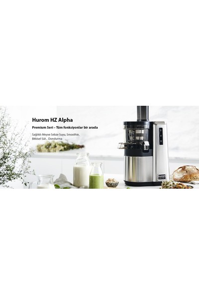 Hurom Hz Alpha Slow Juicer Katı Meyve Sıkacağı - Gri Hurom Hz Alpha Slow Juicer Katı Meyve Sıkacağı - Gri