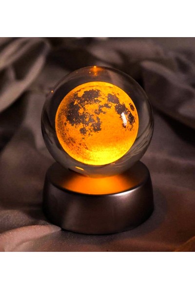 Mobgift Dekoratif Rengarenk Işıklı Dolunay Cam Küre Mobgift Dekoratif Rengarenk Işıklı Dolunay Cam Küre