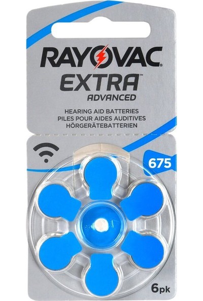 Rayovac Extra Advanced No: 675 Işitme Cihazı Pili 6'lı