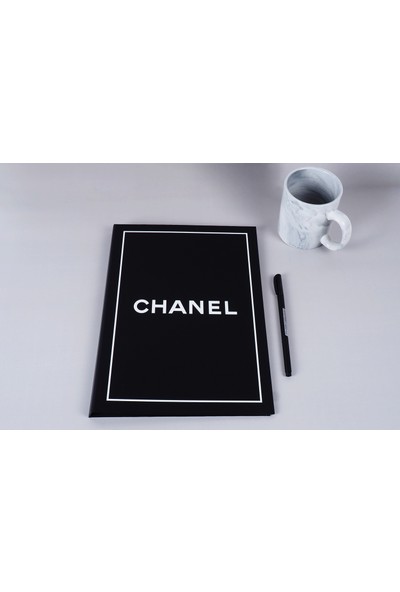 Taze Trend Kapaklı Sekreterlik Beyaz - Siyah