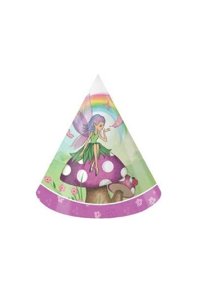 Parti Dünyası Süslü Peri Parti Şapkası 8 Adet