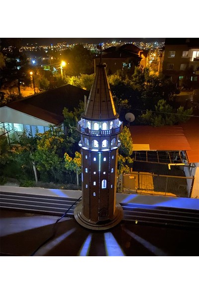 Özgüner Oyuncak LED Işıklı Galata Kulesi 3D Puzzle