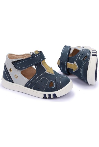 Kiko Şb 251-53 Orto Pedik Erkek Çocuk Ilk Adım Sandalet Ayakkabı Lacivert Sarı Kiko Şb 251-53 Orto Pedik Erkek Çocuk Ilk Adım Sandalet Ayakkabı Lacivert Sarı