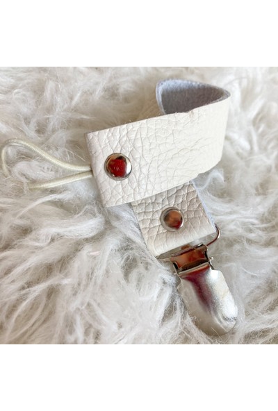 Li Puna Korumalı Metal Klips Deri Emzik Askısı