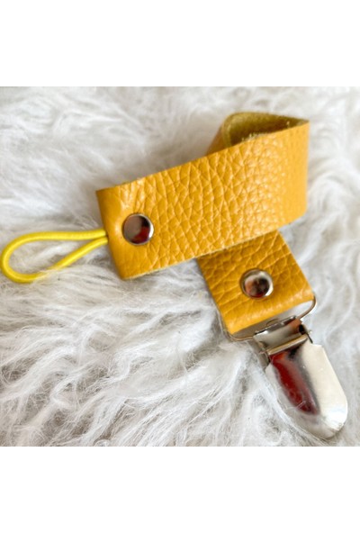 Li Puna Korumalı Metal Klips Deri Emzik Askısı