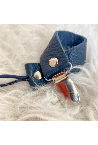 Li Puna Korumalı Metal Klips Deri Emzik Askısı