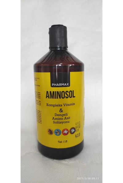 Pharmax Aminosol Köpek Kedi At Vitamin ve Mineral 1 lt Pharmax Aminosol Köpek Kedi At Vitamin ve Mineral 1 lt